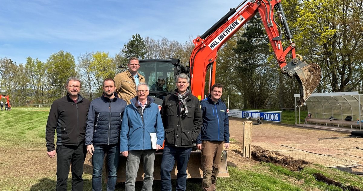 Neue Bewässerungsanlage im Stadion | Stadt Solms